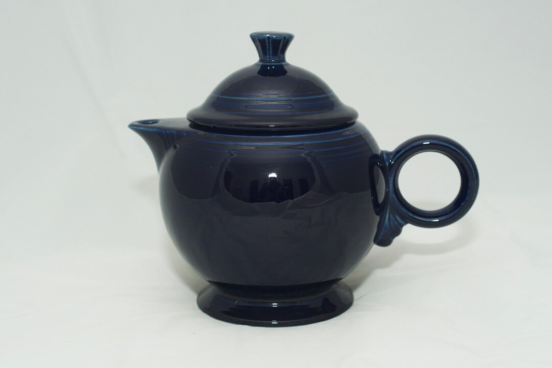 Dark Blue Fiesta Ware Teapot - Etsy