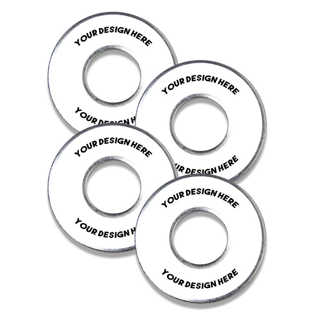 Custom Washer Toss Game Set of 4 | 2.5” Metal Throwing Washers ...