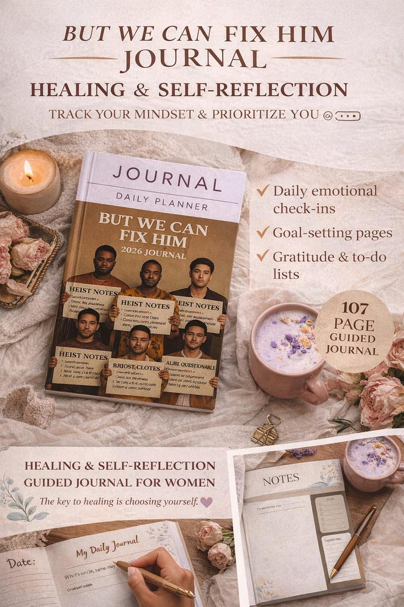 But We Can Fix Him Journal 2026 / Daily Prompts, Goals, Gratitude ...