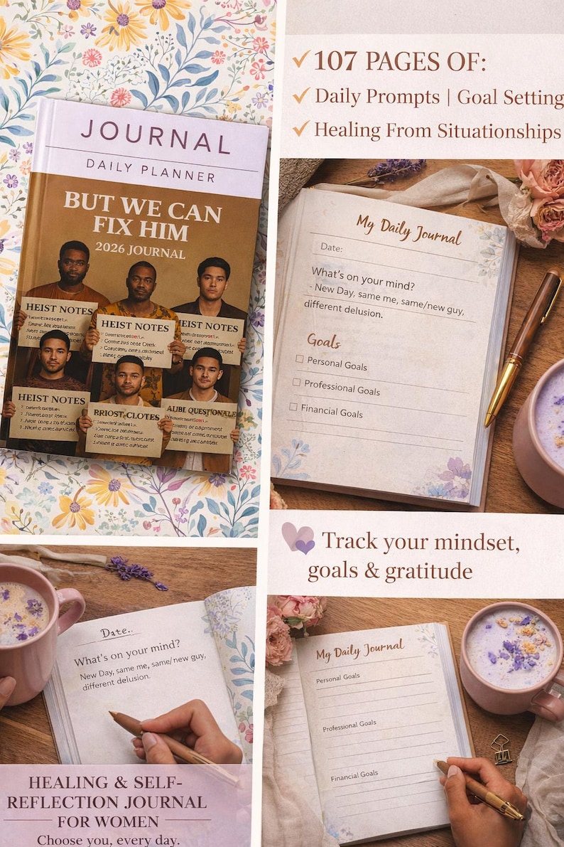 But We Can Fix Him Journal 2026 / Daily Prompts, Goals, Gratitude ...