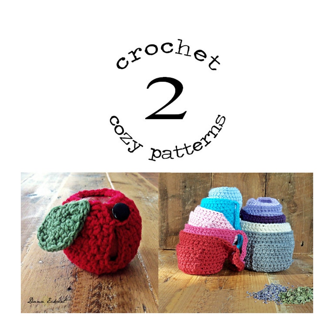 Apple Cozy/mug Cozy Patterns (2 Patterns) - Etsy