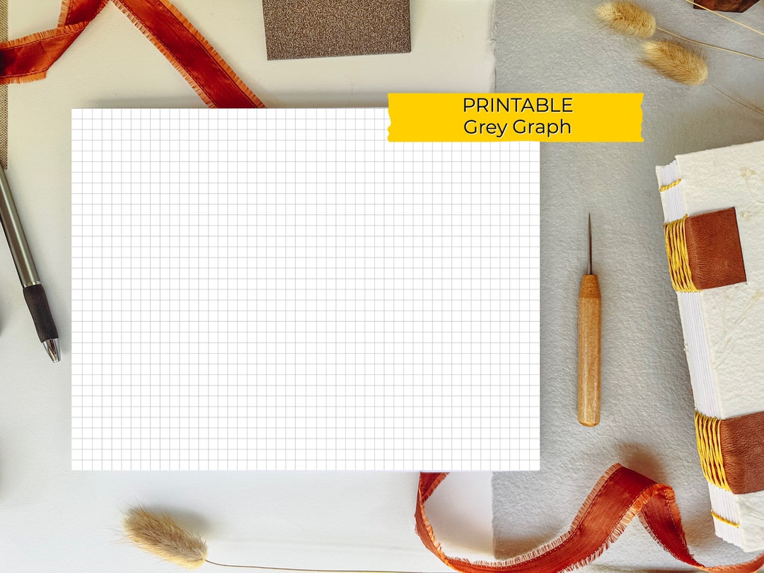 8.5 X 11 - GRAPH Grid PRINTABLE Digital Book Binding Signature File ...