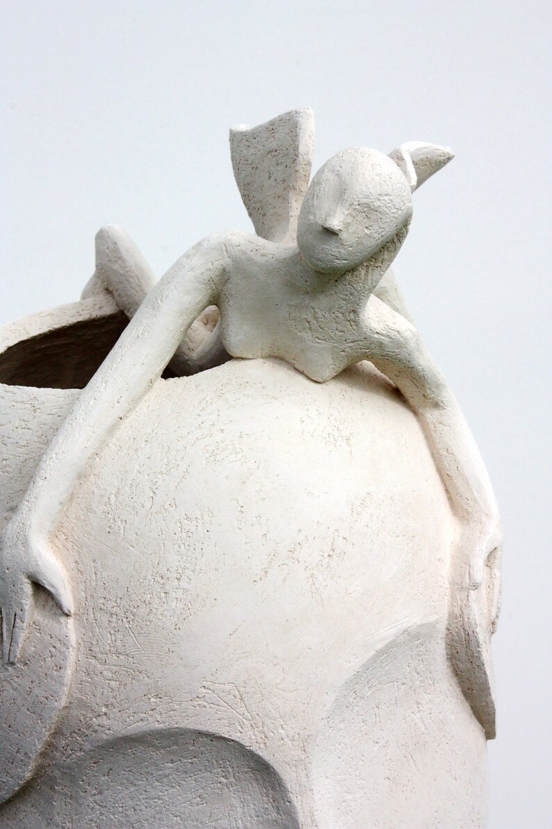 Modern Sculpture Ceramic Bust Large Head Original Art - Etsy