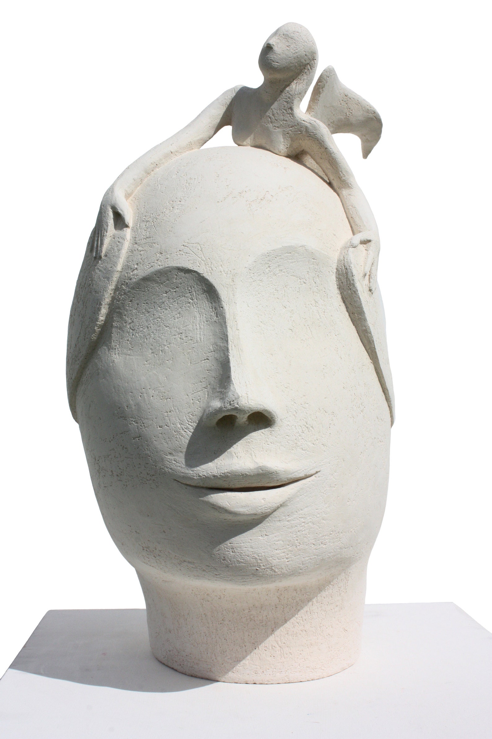 Modern Sculpture Ceramic Bust Large Head Original Art - Etsy
