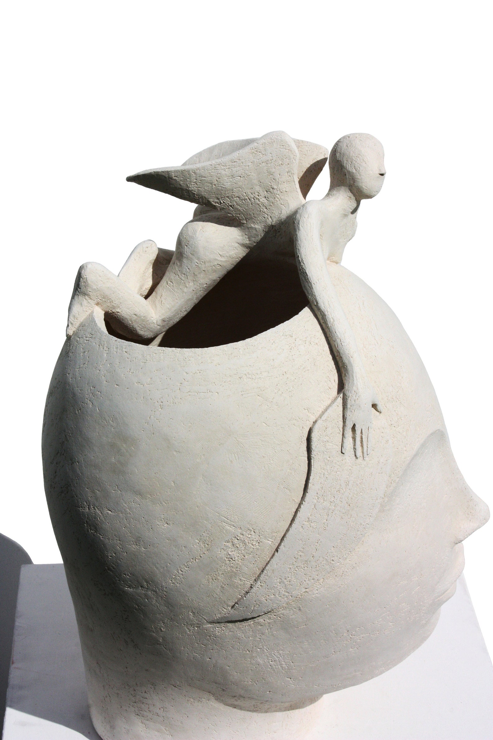 Modern Sculpture Ceramic Bust Large Head Original Art - Etsy