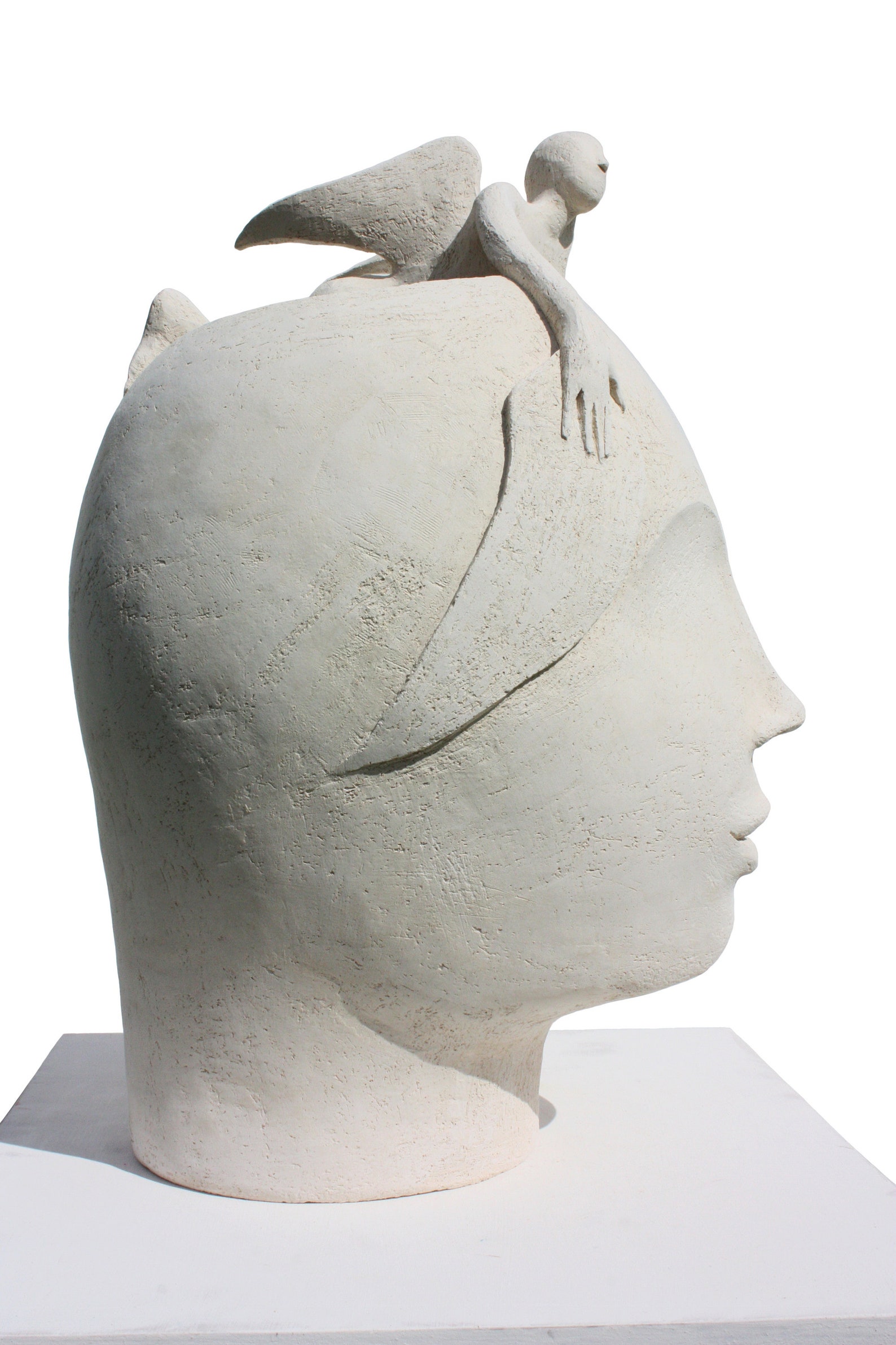 Modern Sculpture Ceramic Bust Large Head Original Art - Etsy