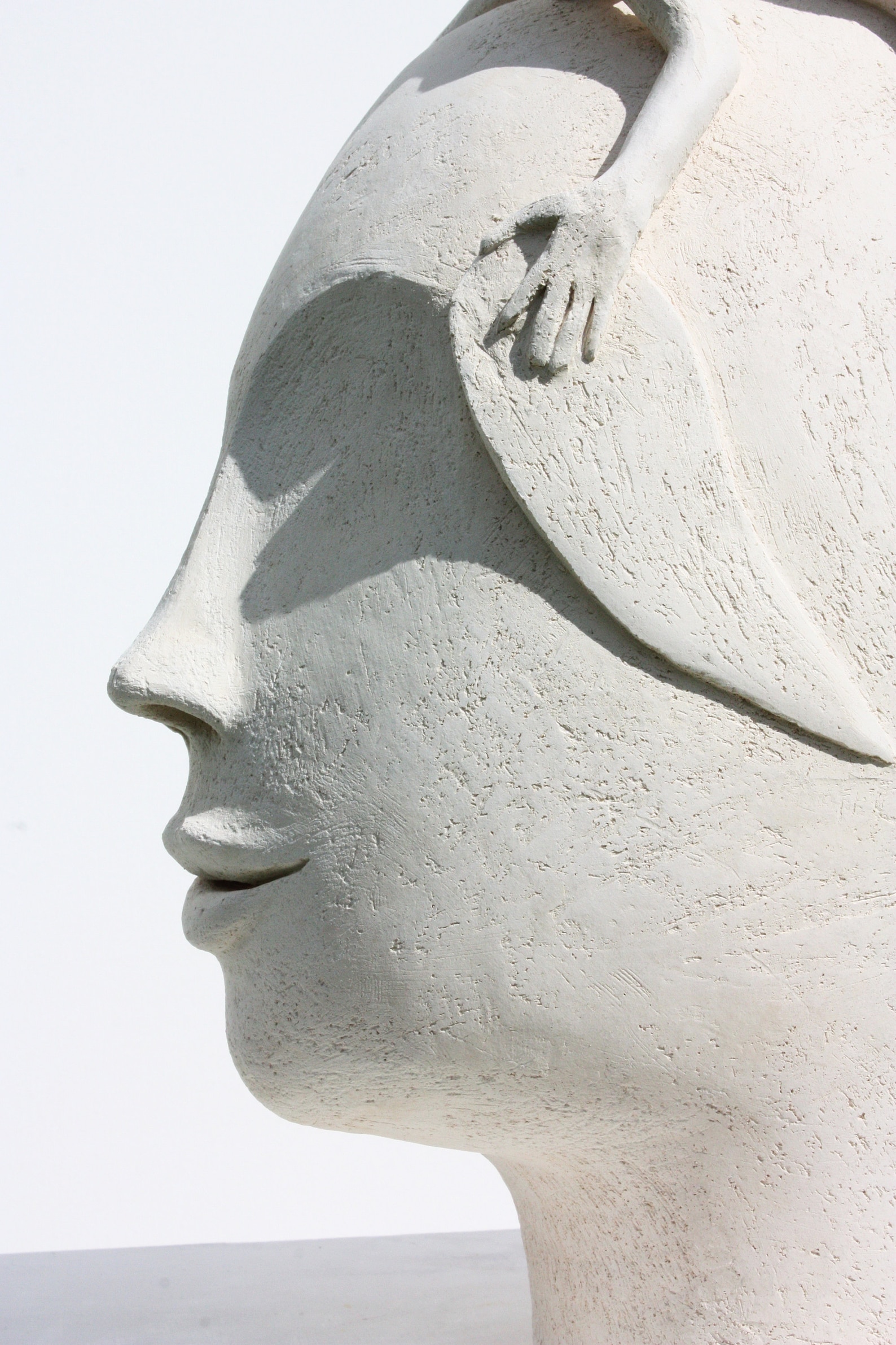 Modern Sculpture Ceramic Bust Large Head Original Art - Etsy
