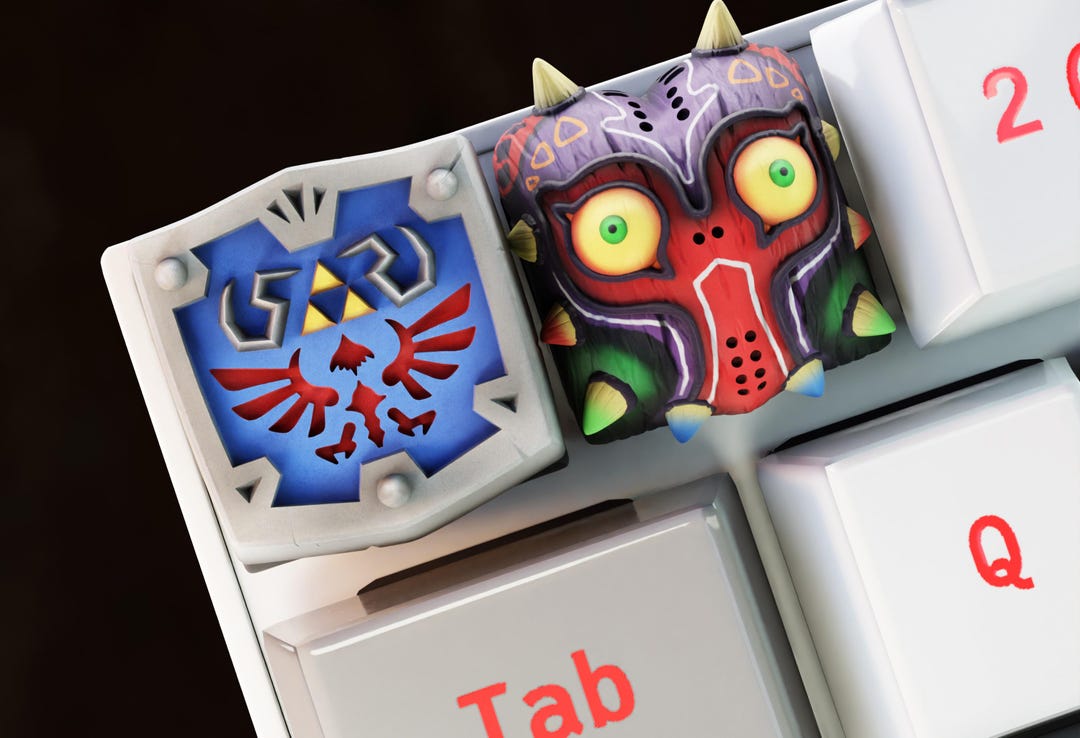 The Legend Zelda Key Caps / Majora's Mask DIY - Etsy