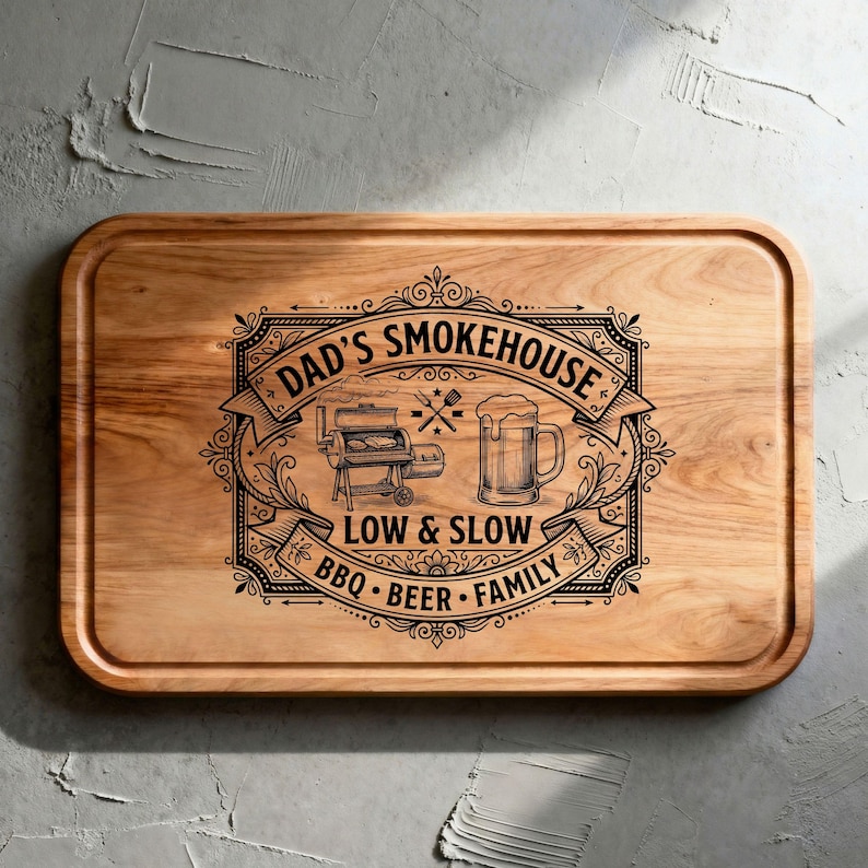 9 Dad BBQ SVG Laser Files, Grill Engraving Designs, Charcuterie Board ...