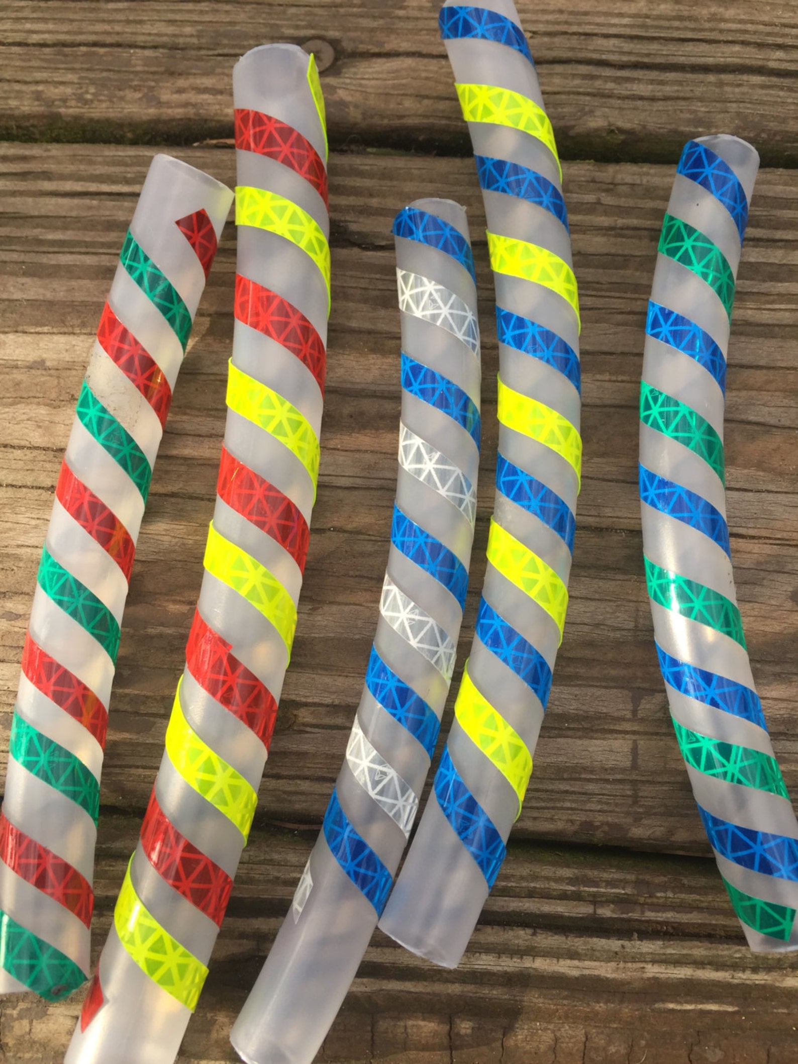 Fruit Stripes Series Reflective Hoop, Clear Protection Tape and Grip ...