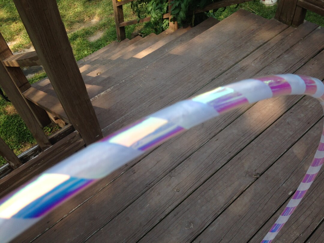 Clear Polypro 0R White Hdpe Hula Hoop With Spiral of Blue Sky (indigo ...