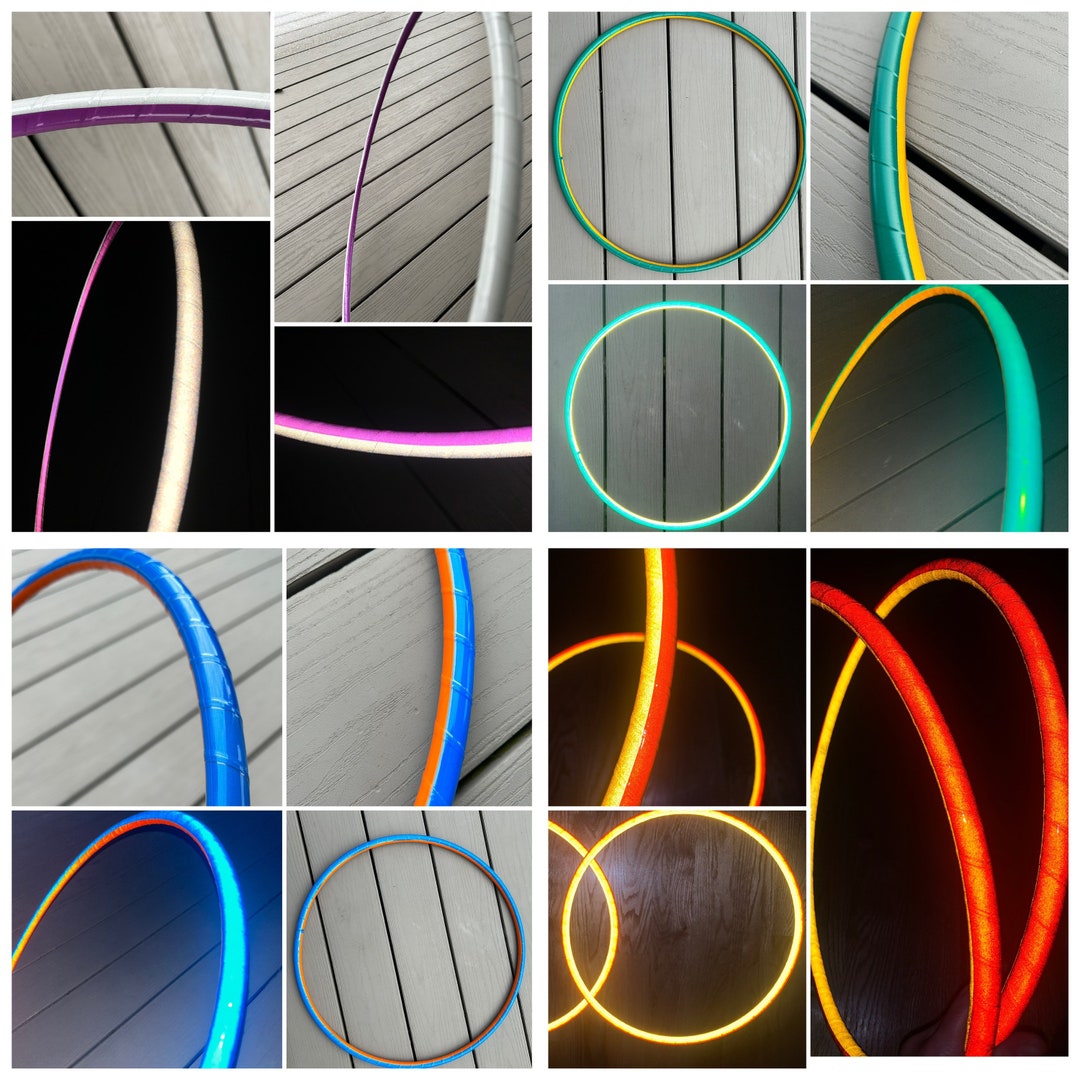 Inside- Out Reflective Hoop, Choose Your Own Colors- Clear Protection ...