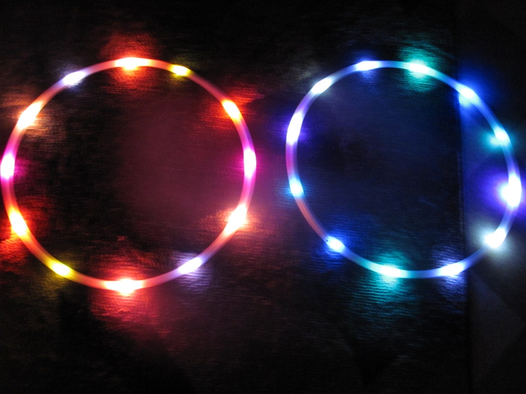 SUN & MOON Mini/poi or Twin LED Hoops - Etsy