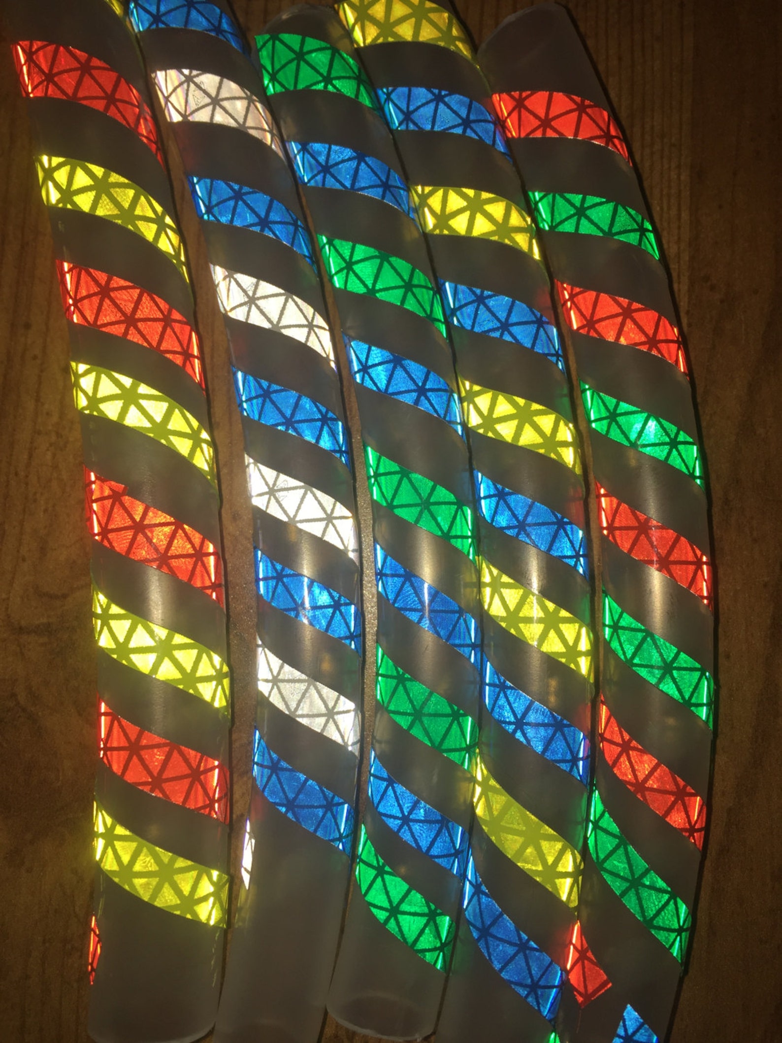 Fruit Stripes Series Reflective Hoop, Clear Protection Tape and Grip ...