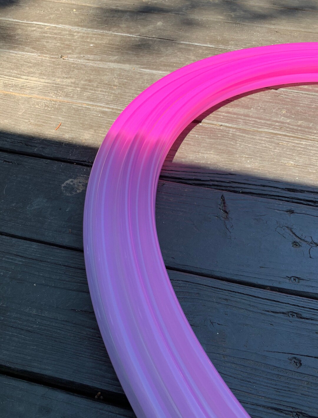 Solar Changing Magenta Polypro Hoop- Bright Pink Hoop in Sunlight Only ...