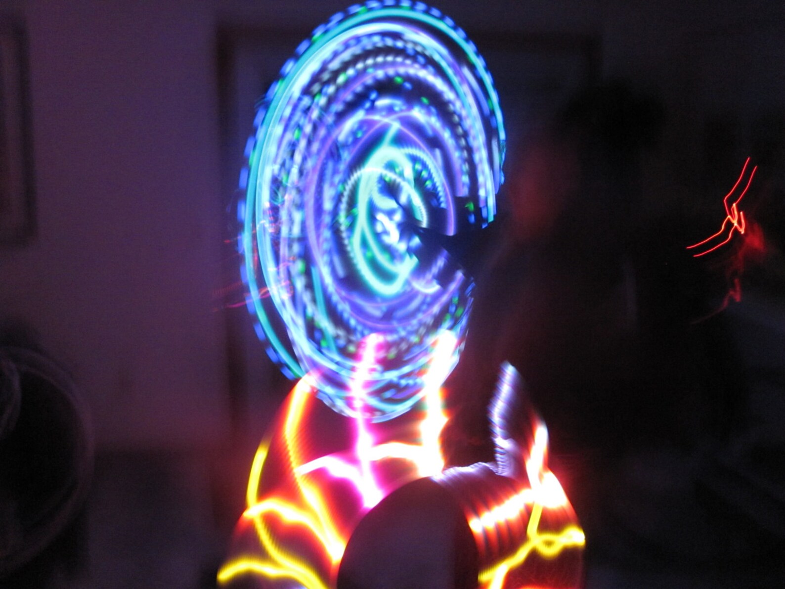 SUN & MOON Mini/poi or Twin LED Hoops - Etsy