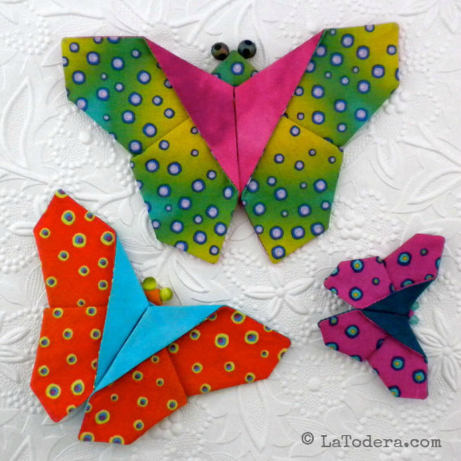 Kanzashi Butterfly Pattern Fabric Origami Butterfly Tutorial - Etsy