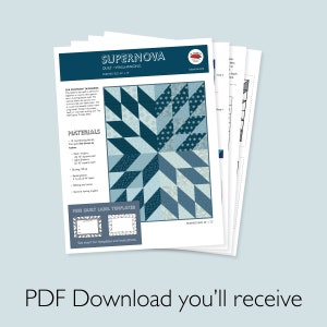 Supernova Quilt PDF Pattern - Etsy