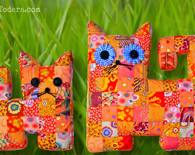 Cat Sewing Pattern, Stuffed Animal Pattern, PDF Cat Pattern, Plush ...