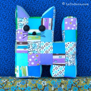 Quilted Cat Pillow PDF Sewing Pattern, Instant Download, Mama and Baby ...
