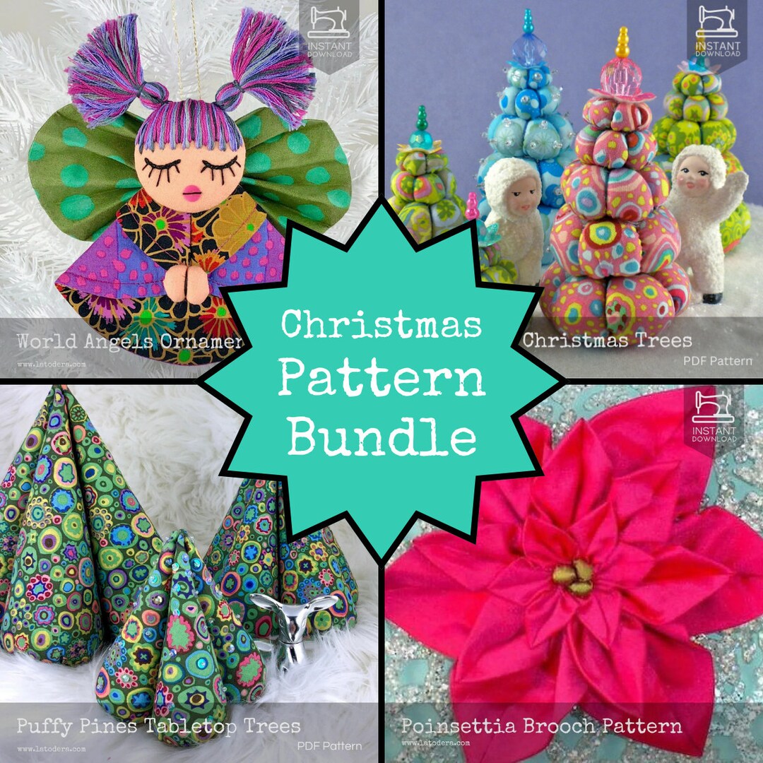 Christmas Decorations PDF Sewing Pattern Bundle - Etsy