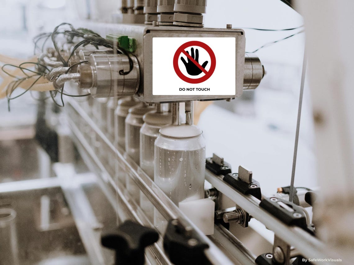 Machine Safety Prohibition Signs | Industrial Machinery | OSHA Style ...