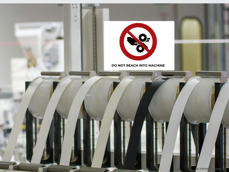 Machine Safety Prohibition Signs | Industrial Machinery | OSHA Style ...