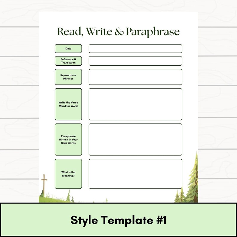 Bible Verse Mapping Printable | Psalm 23 | 6 Styles | Printable ...