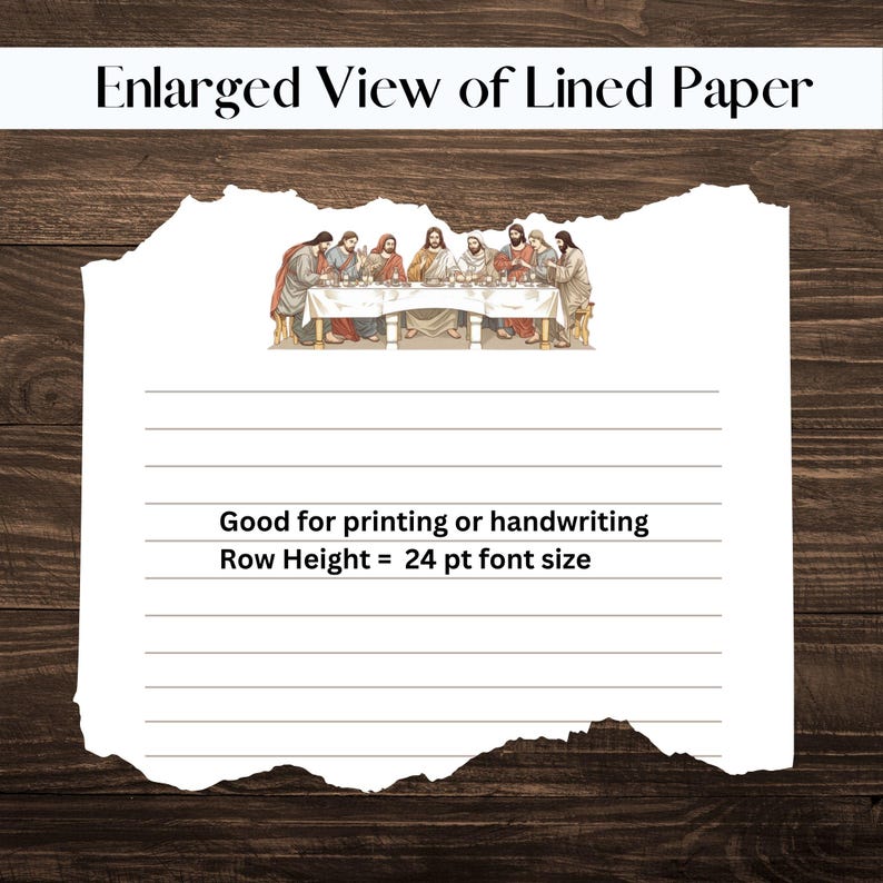 Lord’s Supper Printable Stationary Set | Letter Paper | Writing Paper ...