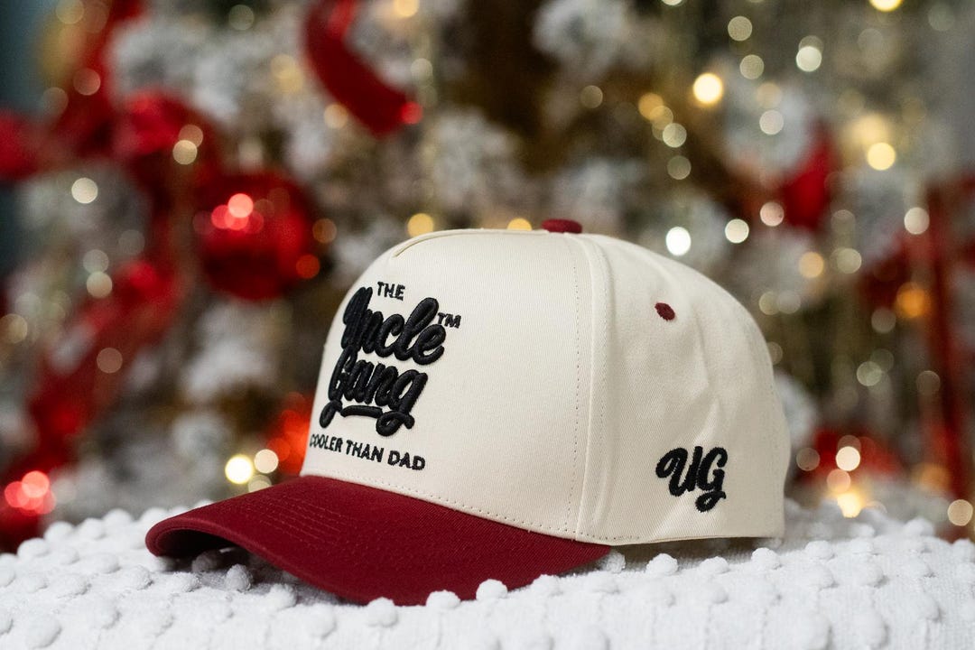 Uncle Gang™ Embroidered Hat – Red Uncle Hat – Gift for Uncle – Tio Hats ...