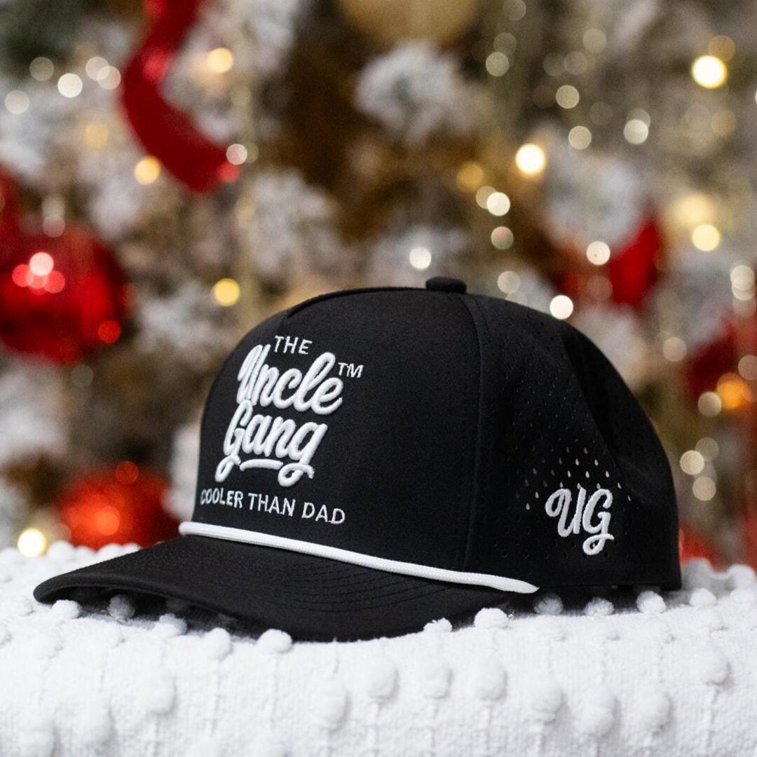 Uncle Gang™ Embroidered Hat – Golf Black Uncle Hat – Gift for Uncle ...