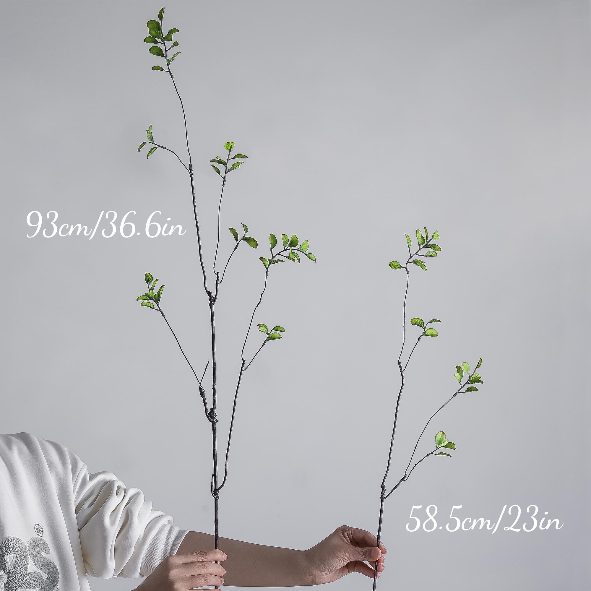 Faux Greenery Stems, Artificial Leaf Branch, Fake Plant for Vase Decor ...