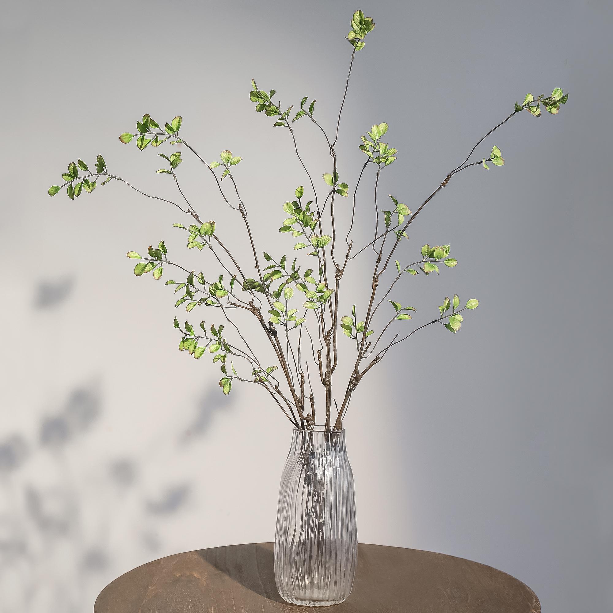Faux Greenery Stems, Artificial Leaf Branch, Fake Plant for Vase Decor ...