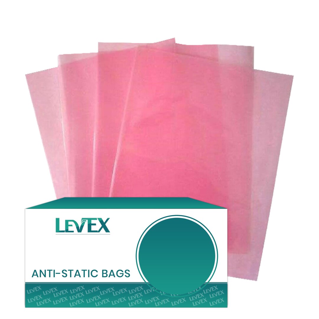 100-1000 Count Anti-static Plastic Pink Open Ended Bags, 2mil Thickness ...