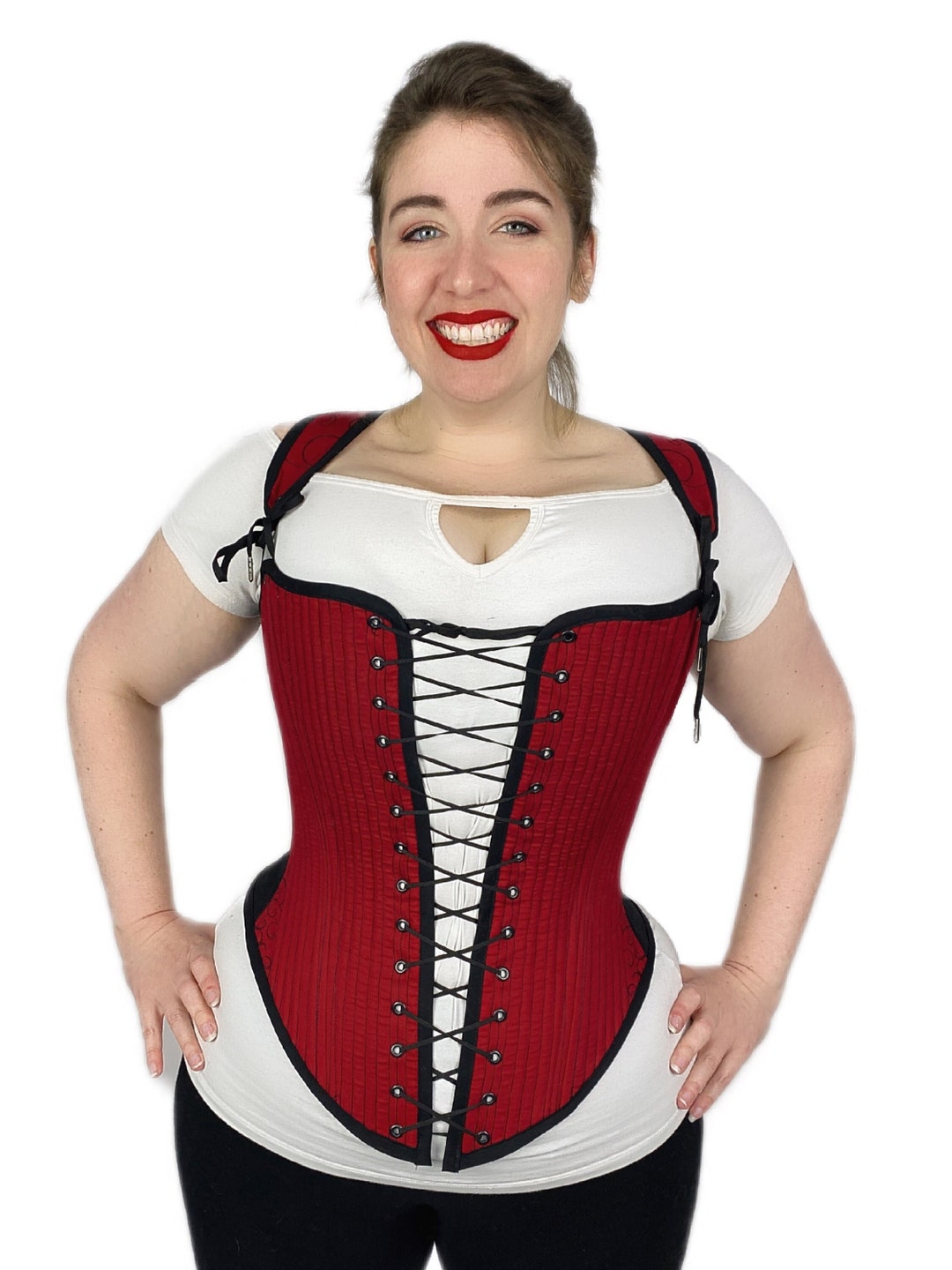 Custom Hybrid Elizabethan Stays - Solid Cotton - Fully Boned - Choose ...