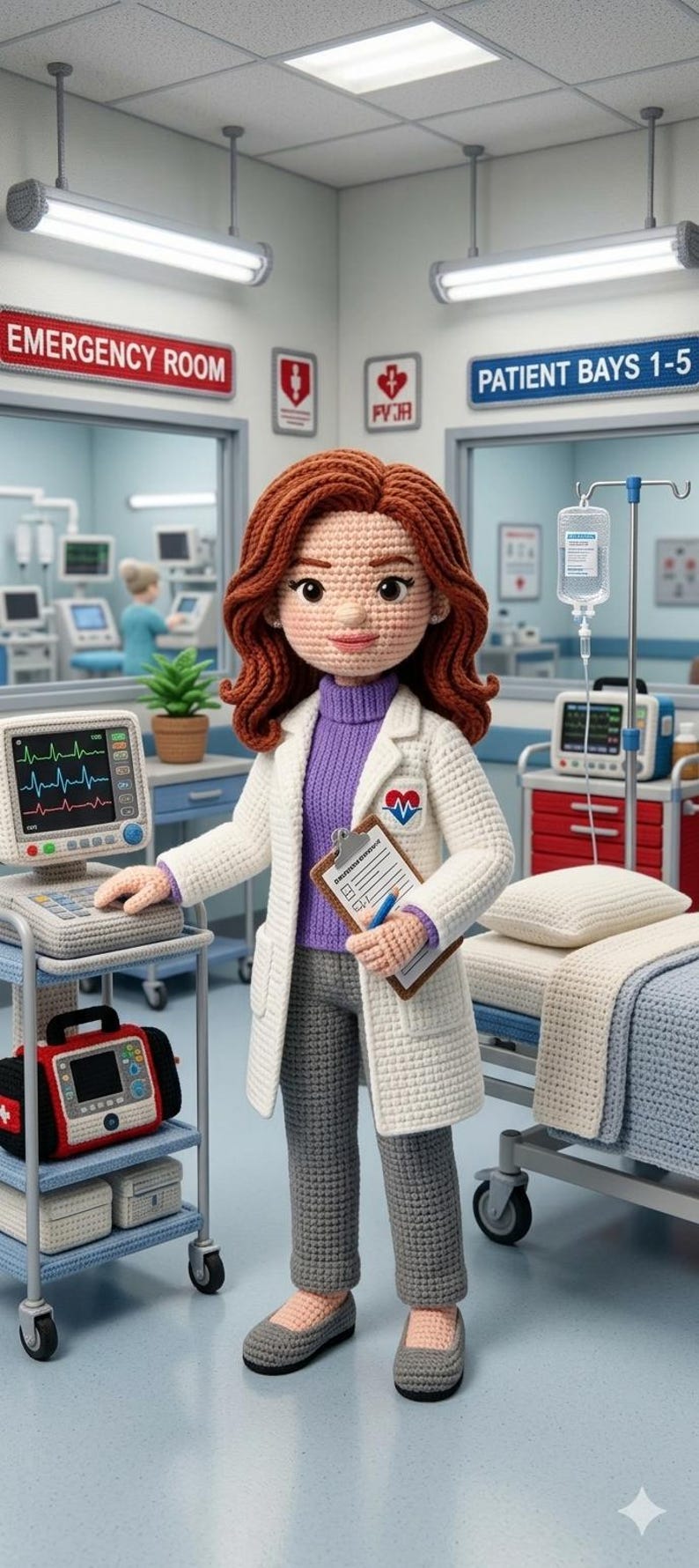 Doctor Boy & Girl Amigurumi Crochet Pattern – Medical Couple Dolls PDF ...