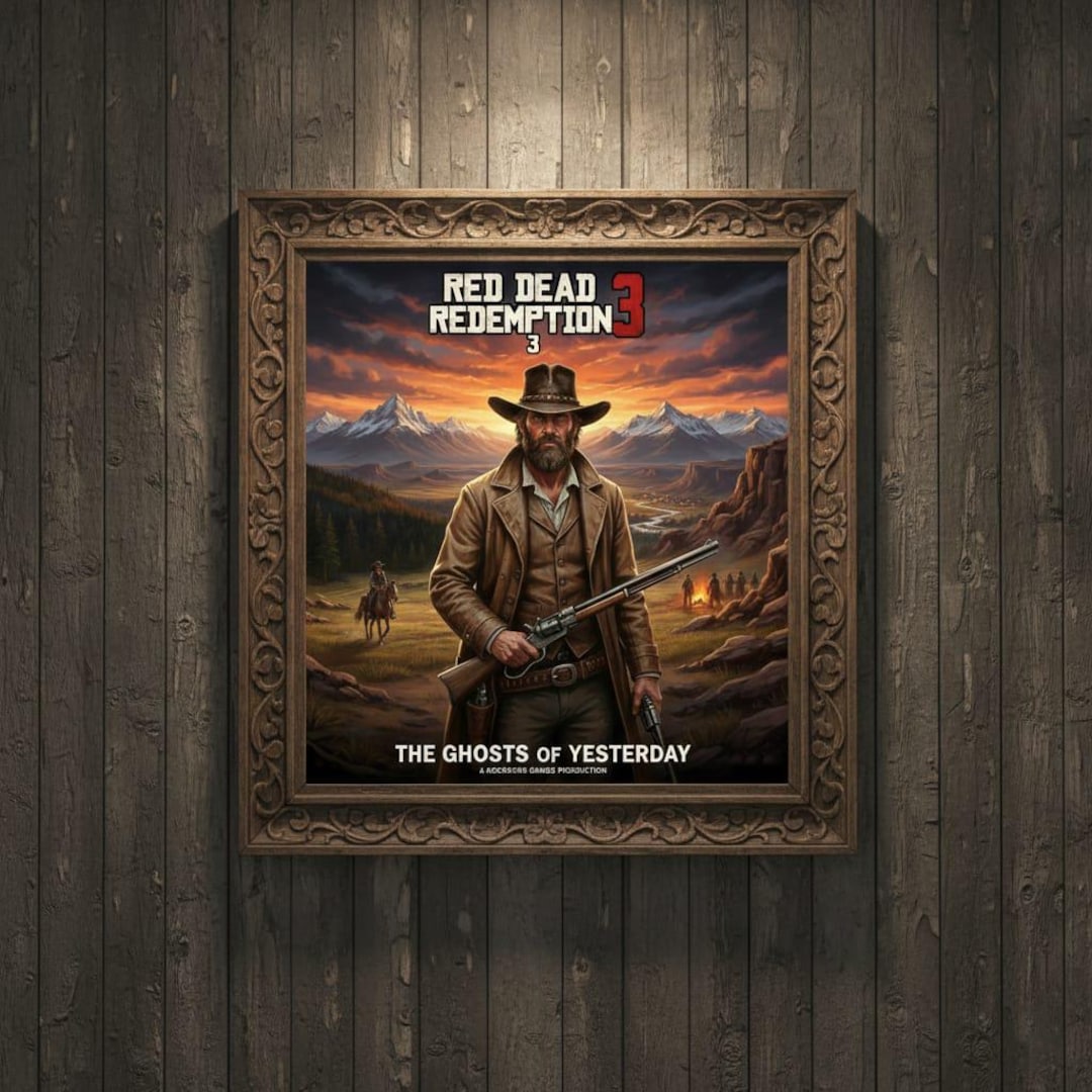 RDR 3 Wall Poster Red Dead Redemption 3 Fan Art Poster - the Ghosts of ...