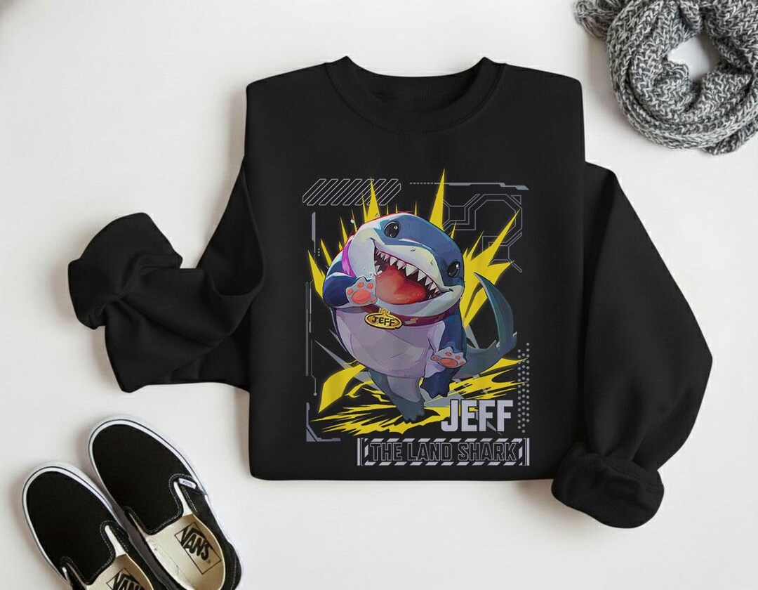 Jeff the Land Shark Super Hero PVP Shirt, Jeff the Land Shark Merch ...