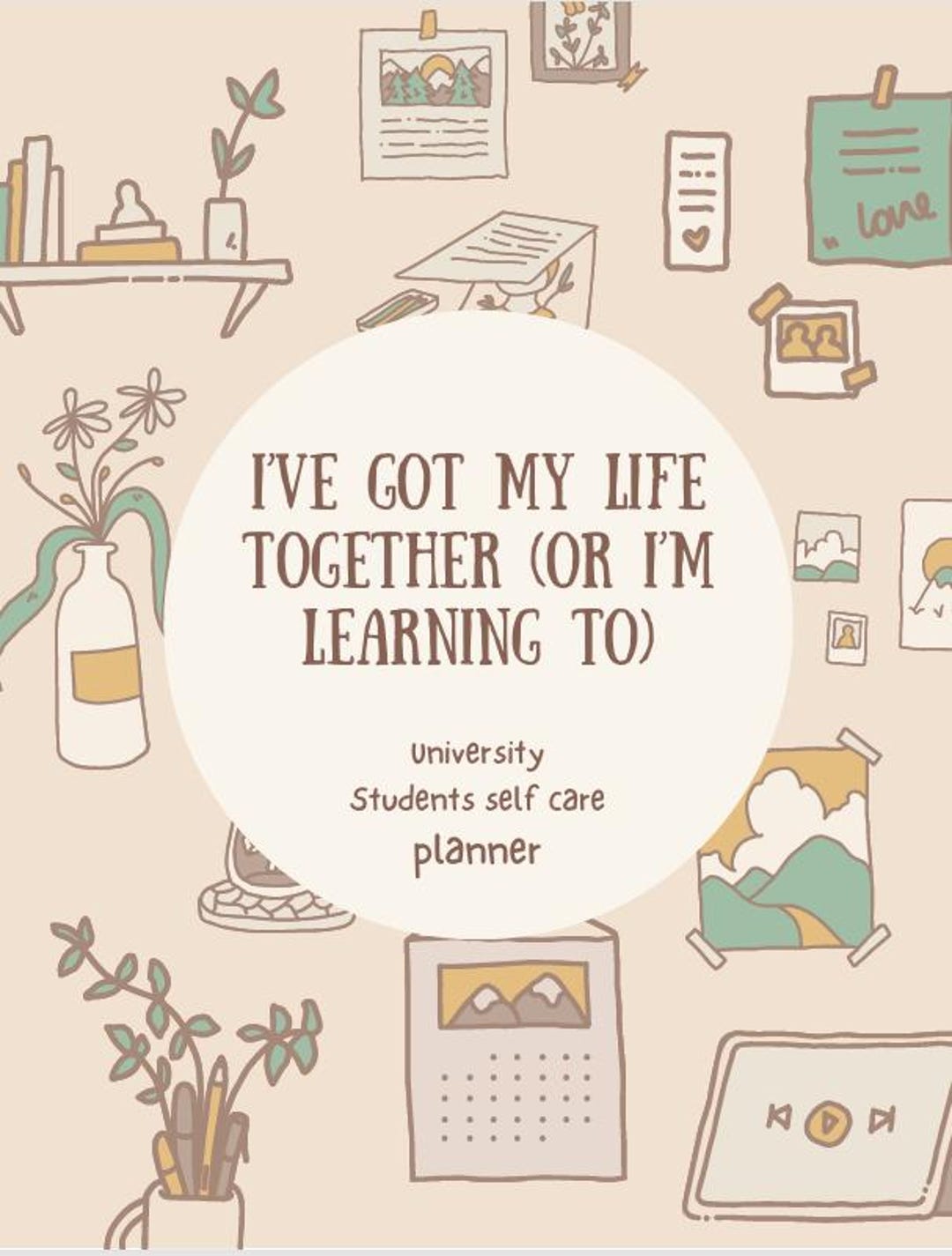 Student Self-care & Wellness Planner | Digital Download | University ...