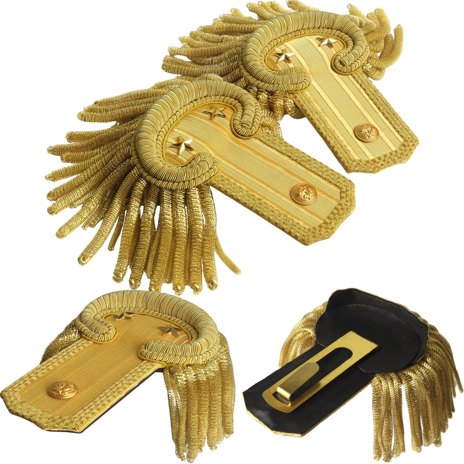 Bullion Wire Uniform Performance Epaulette Cosplay Costume Uniform ...
