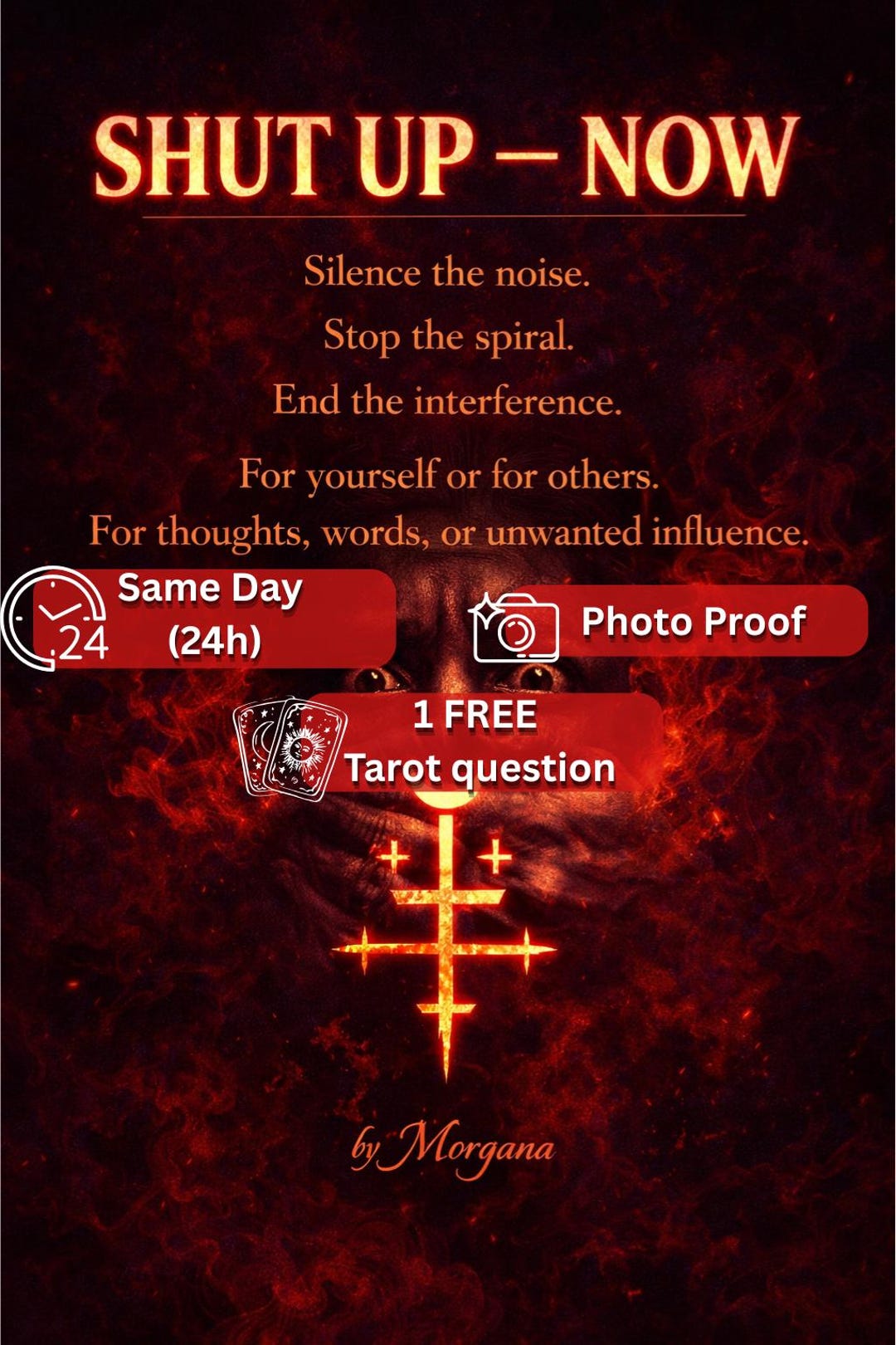Shut up Now Spell Ritual,silence Someone or Intrusive Thoughts, Energy ...