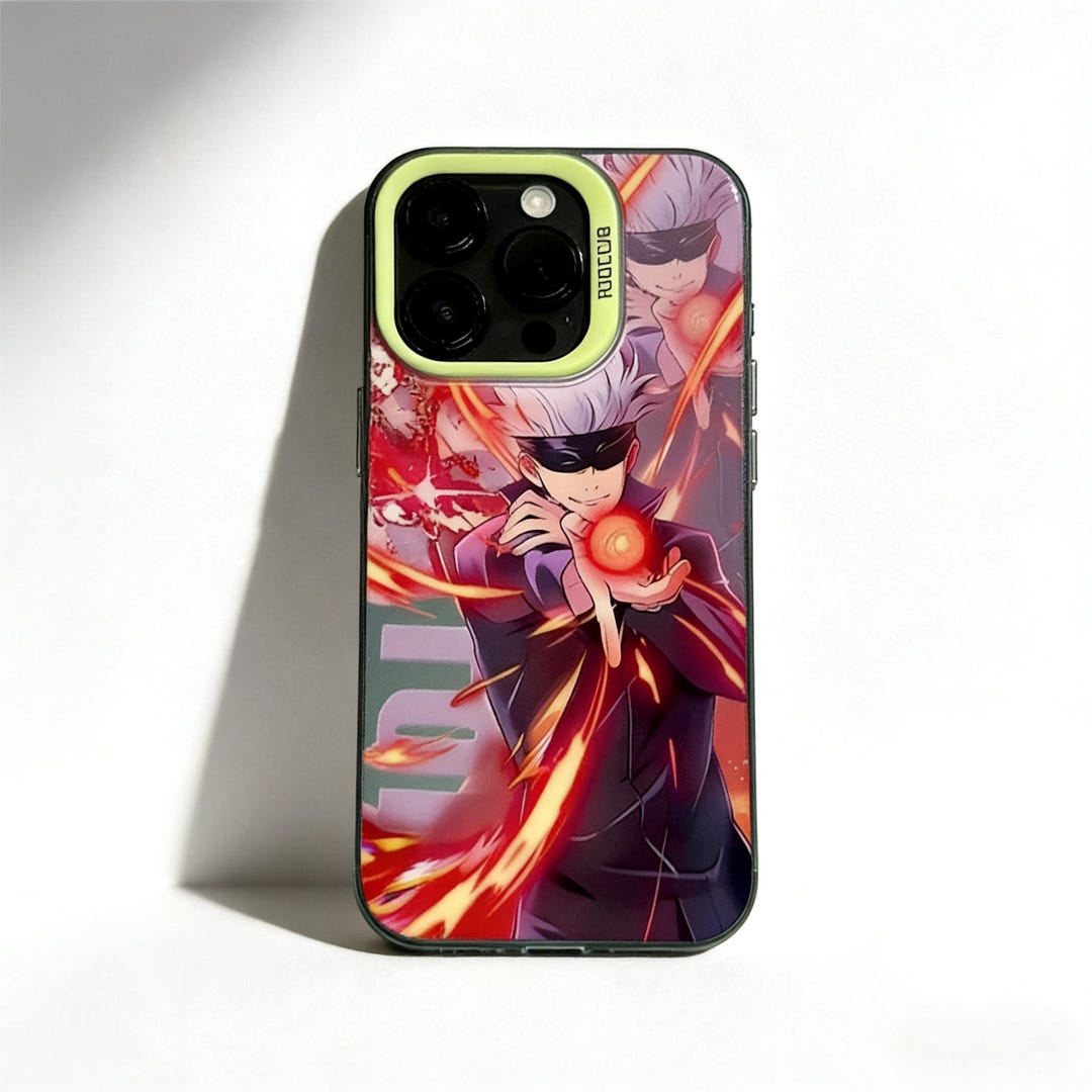 Jujutsu Kaisen Gojo Red Technique Case | Colorful Anime iPhone Cover - Etsy