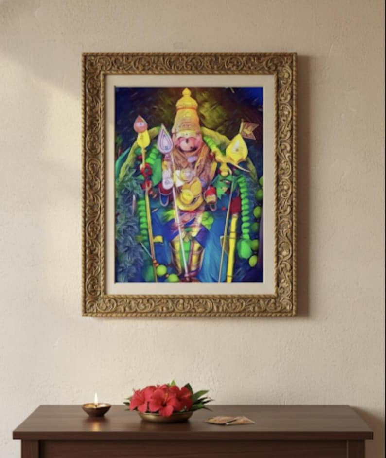Lord Murugan Digital Art Print – Modern Hindu Decor (digital Download ...