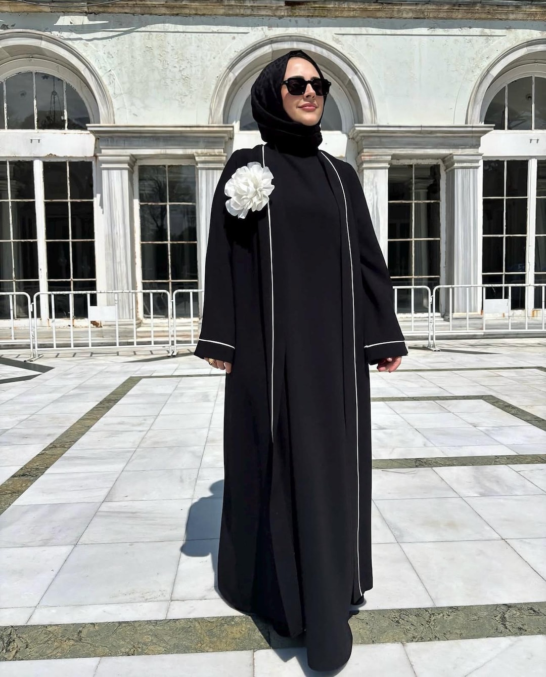 Elegant Modest Evening Dress, Hijab Friendly Long Sleeve Maxi, Islamic ...
