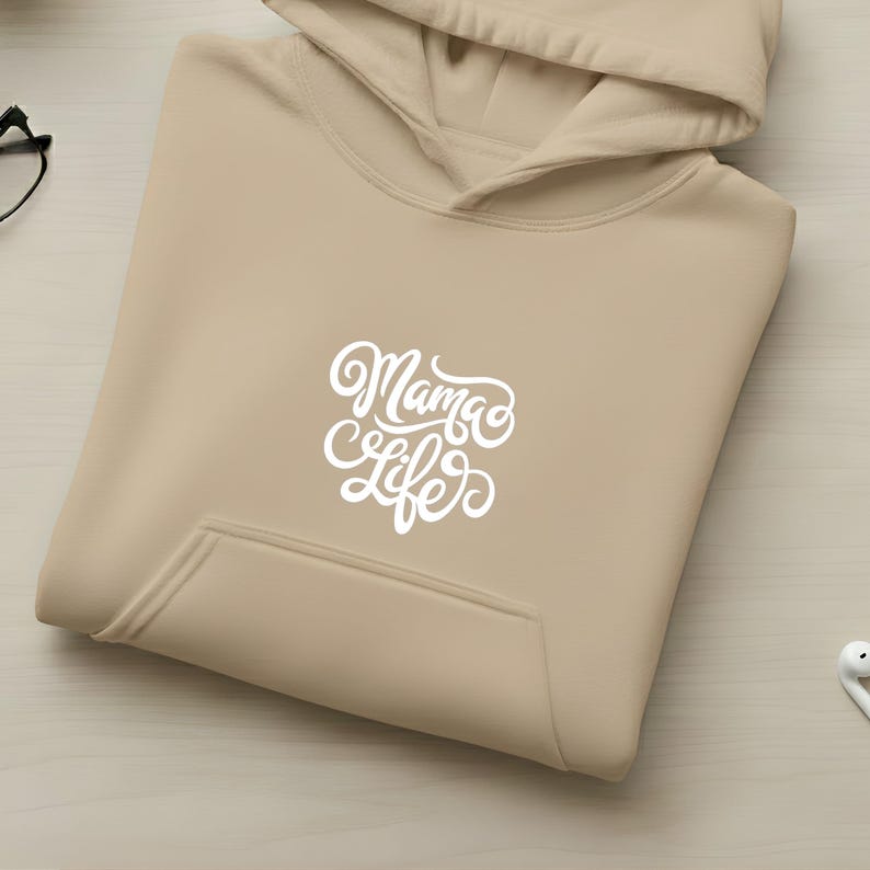 Green Cotton Mama Sweatshirt, White Script Graphic Pullover S-5XL - Etsy