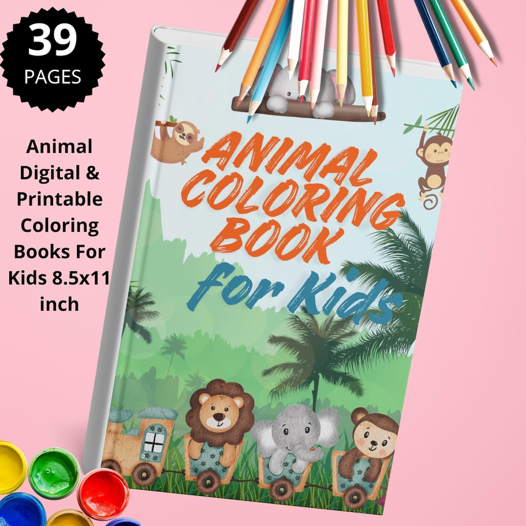 Animal Coloring Book for Kids | Printable Cute Animals Coloring Pages ...