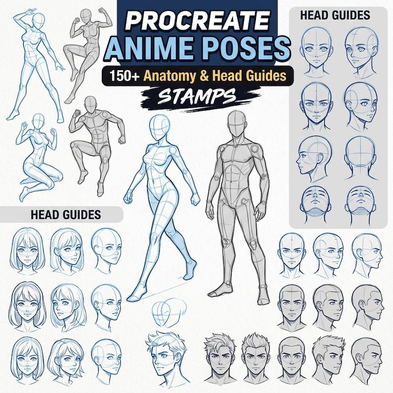 Chibi Pose Reference - Etsy