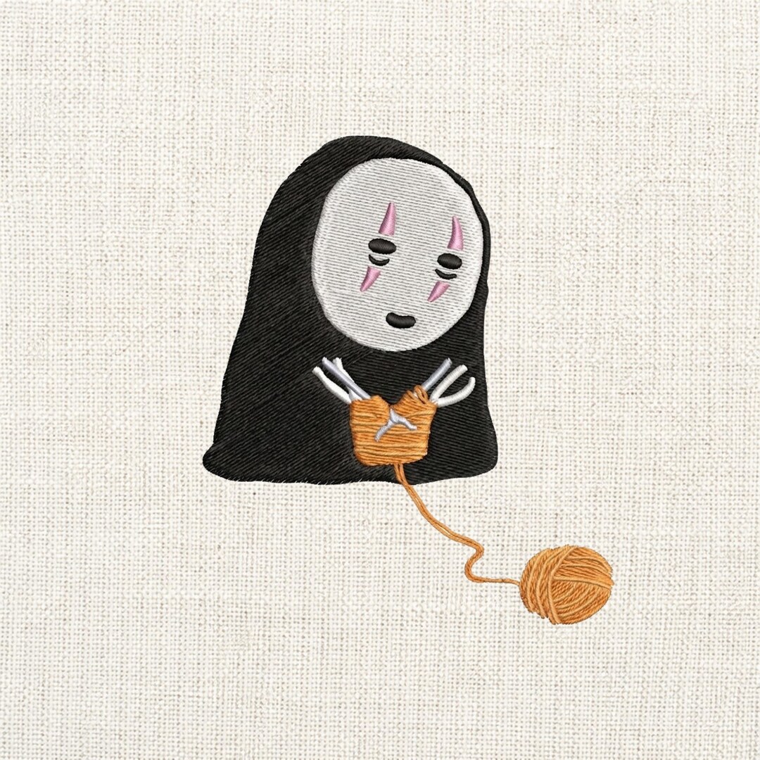 No Face Knitting Embroidery, Digital Embroidery Kaonashi Machine ...