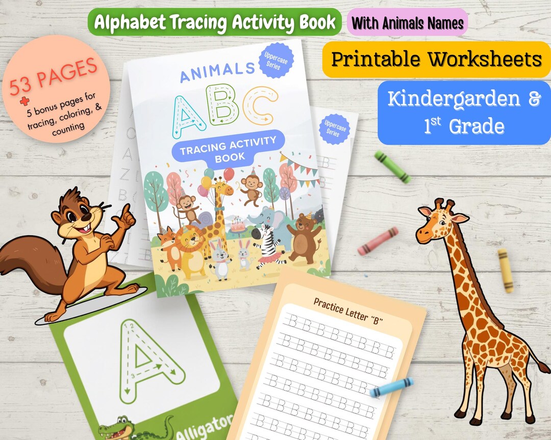 Preschool Pre-k + Kindergarten Learning Bundle | Printable ABC ...