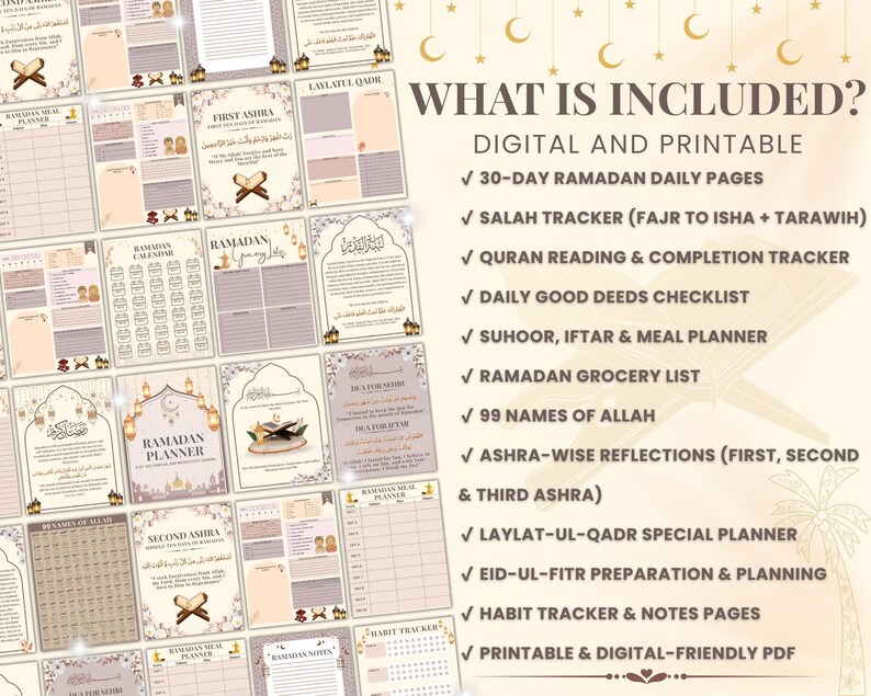 Ramadan Planner 2026 Bundle Printable,ramadan Planner,ramadan Planner ...